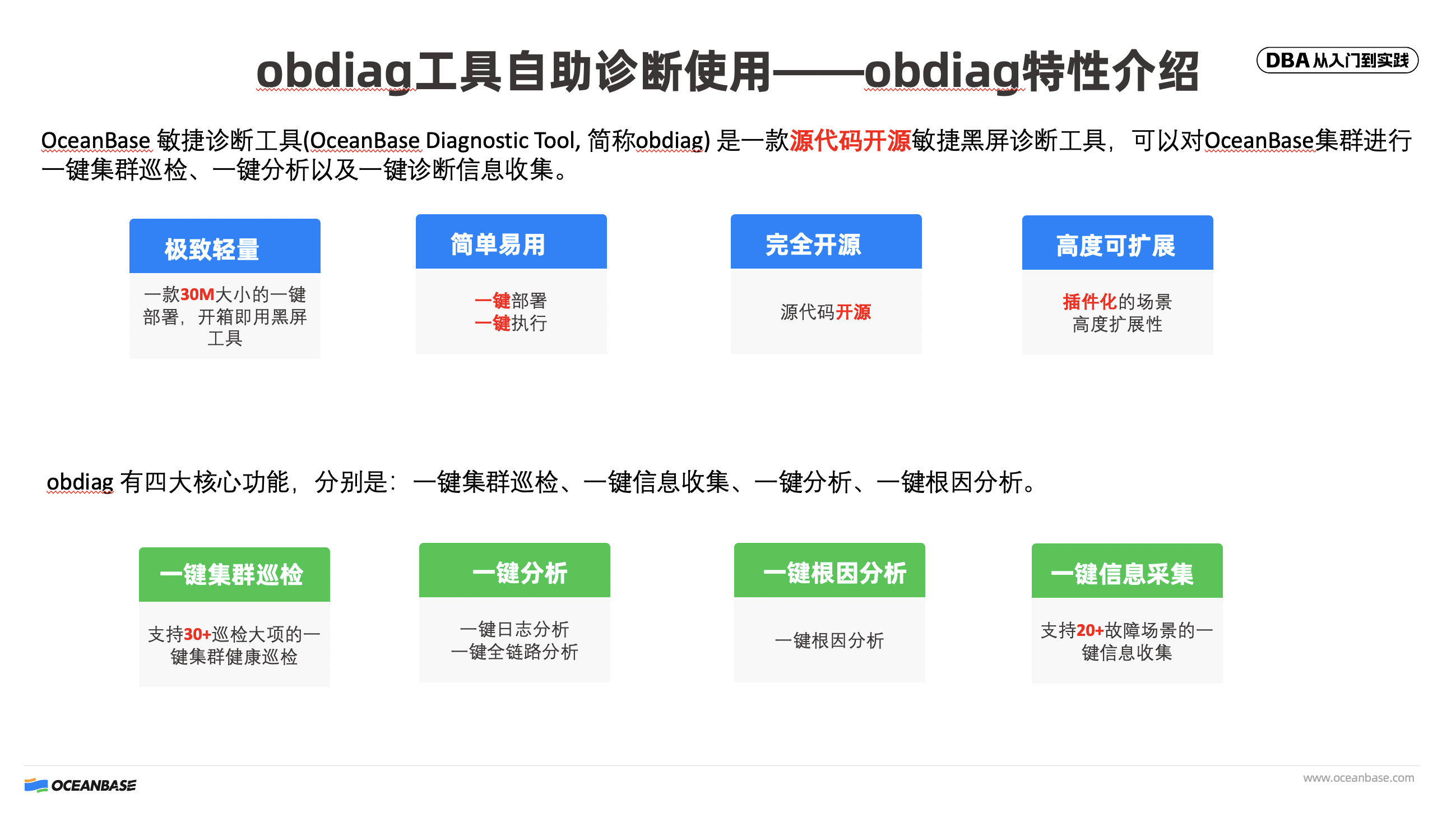 【OceanBase诊断调优】—— obdiag 工具助力OceanBase数据库诊断调优(DBA 从入门到实践第八期)-数据库技术博客-OceanBase分布式数据库